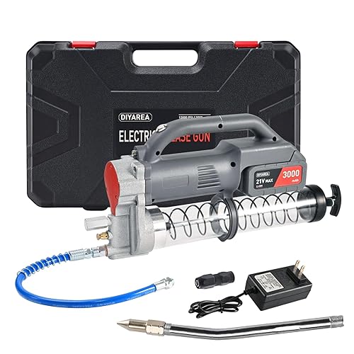Cordless Grease Gun, Professional 12,000 PSI High Pressure Electric ...