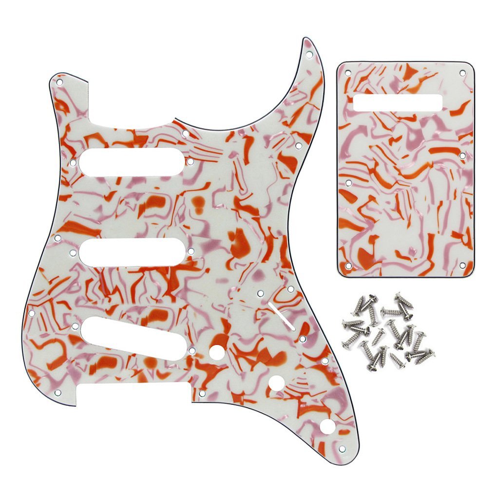 Buy IKN Pickguard SSS Style and Strat Backplate Set with Screw for ...