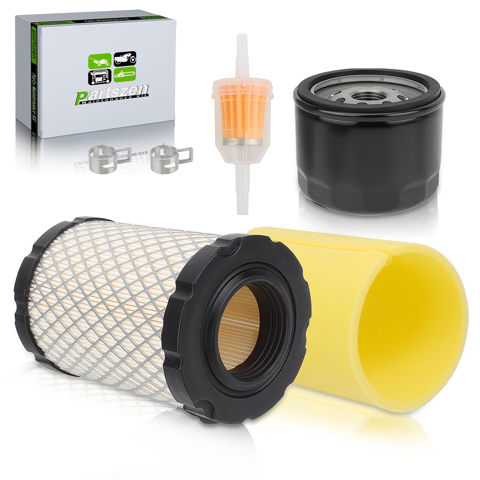 partszen 796031 Air Fuel Oil Filter Kit for John Deere Z225 Z335E Z355R ...
