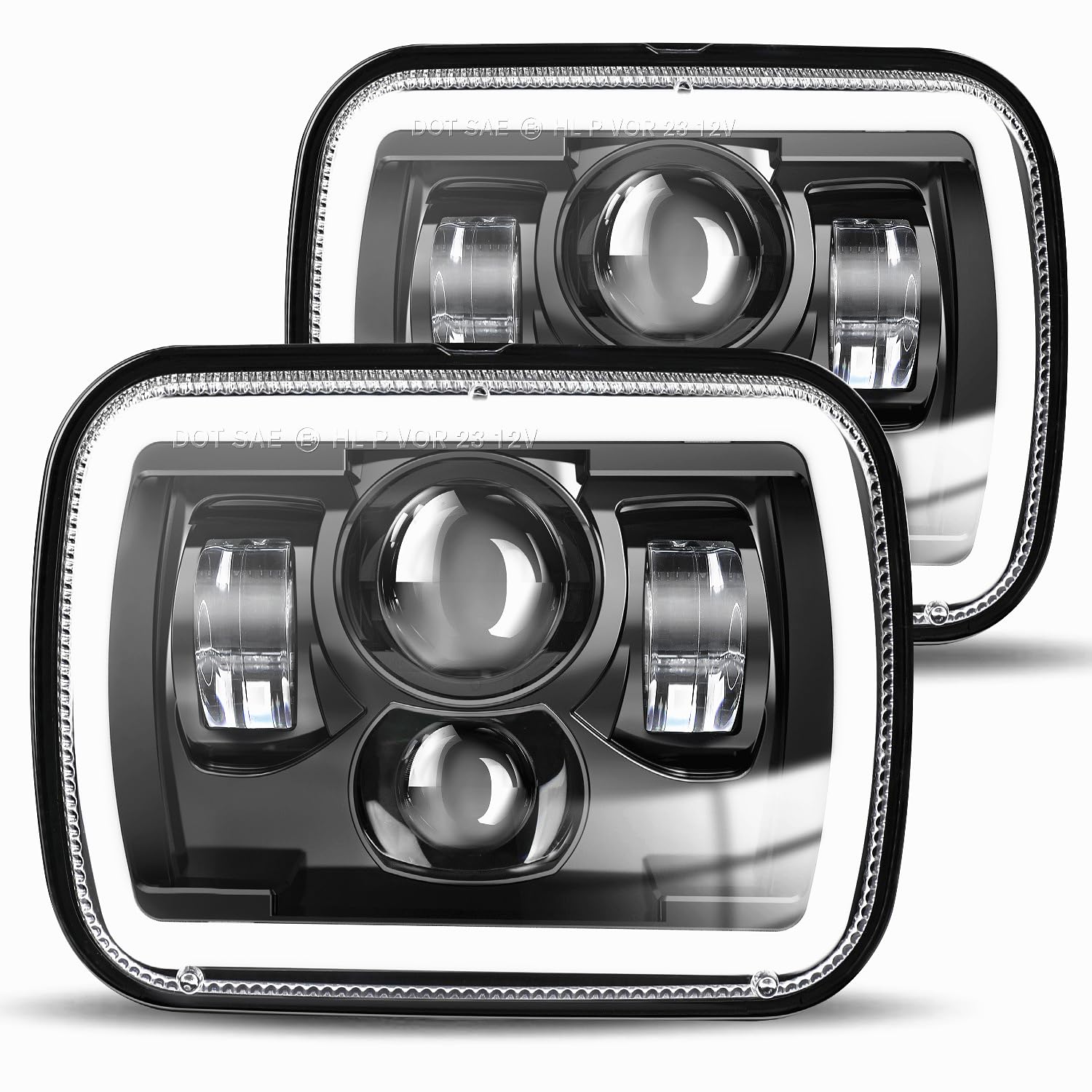MGLLIGHT New Z Beam 5x7 Led Headlights DOT Approved 7x6 LED Headlights ...