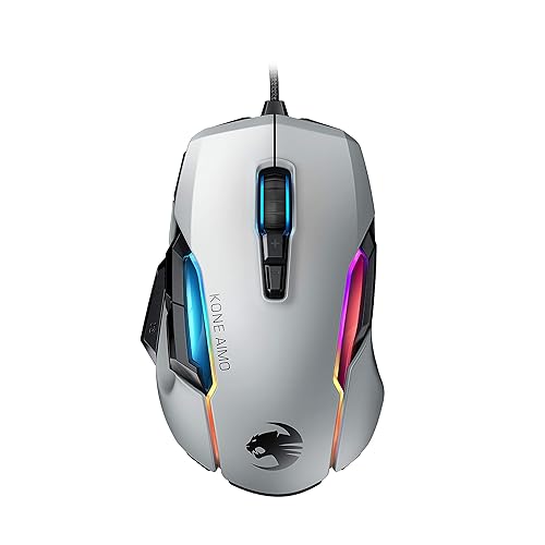 ROCCAT Kone AIMO Remastered PC Gaming Mouse, Optical, RGB Backlit ...