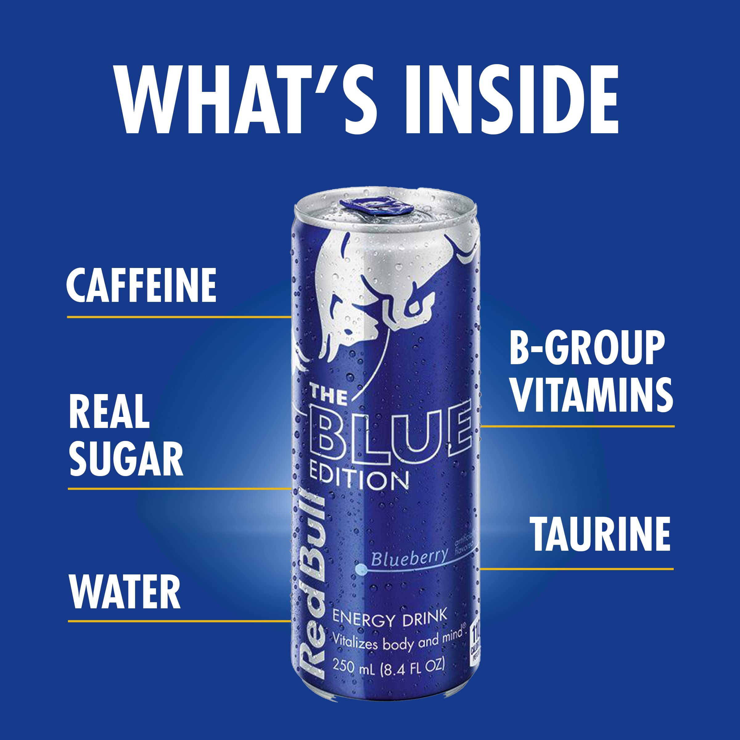 Mua Blueberry Blue Edition Energy Drink, 8.4 Fl Oz Cans, 4 Pack trên ...