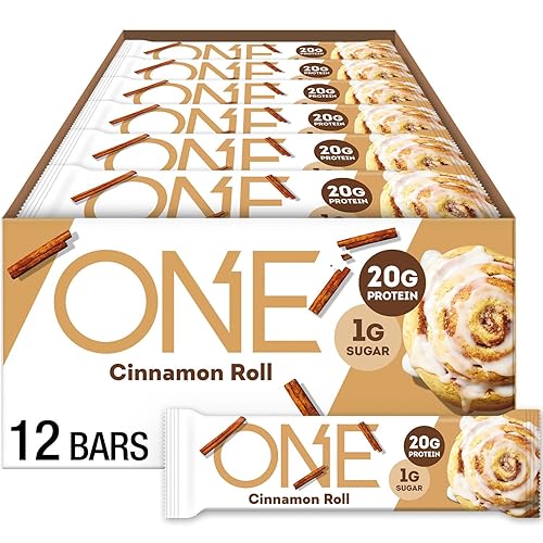 ONE Protein Bars, Cinnamon Roll, Gluten Free with 20g Protein and 1g ...
