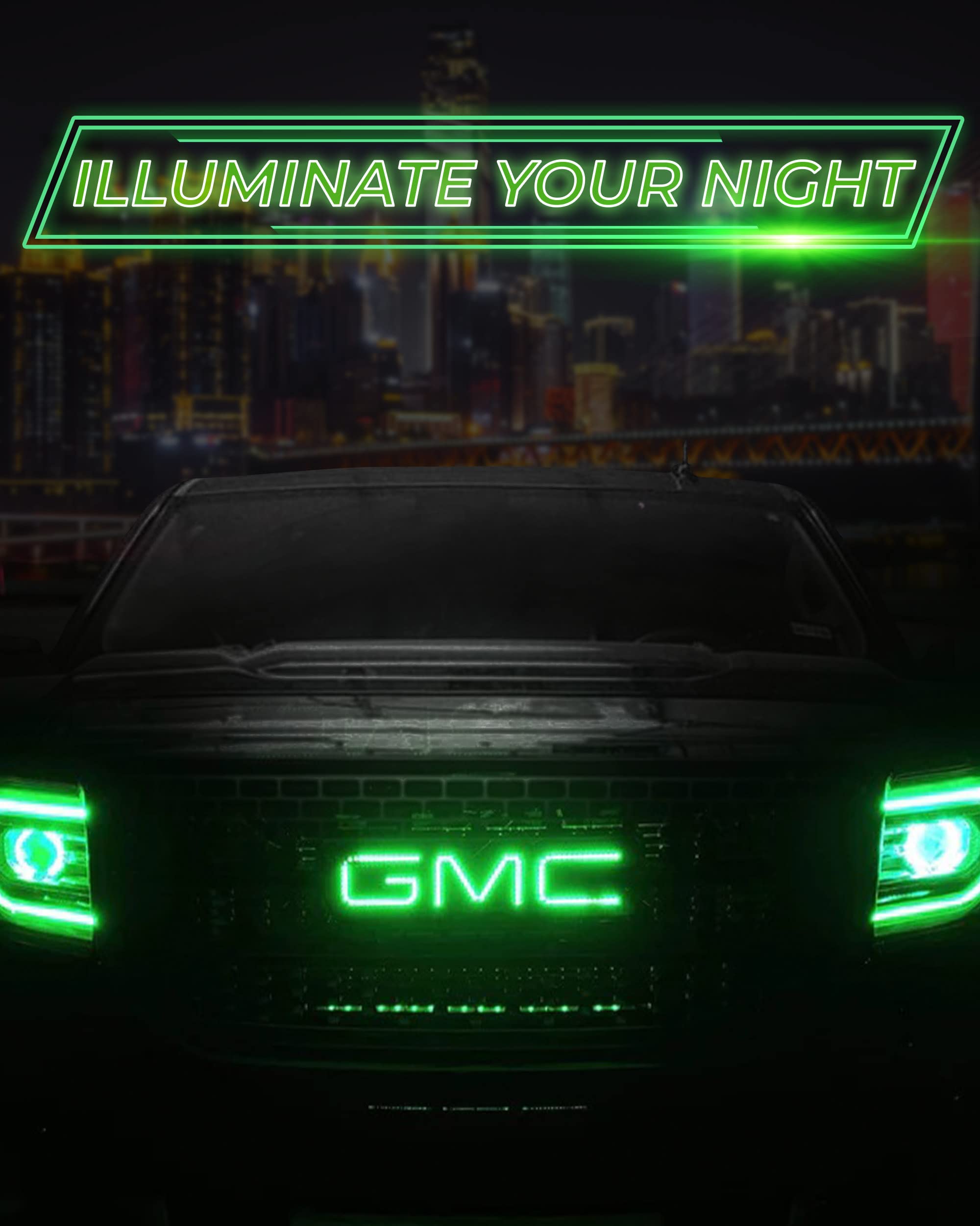 Mua Multicolored LED Logo to fit GMC Front Emblem - Illuminated Truck ...