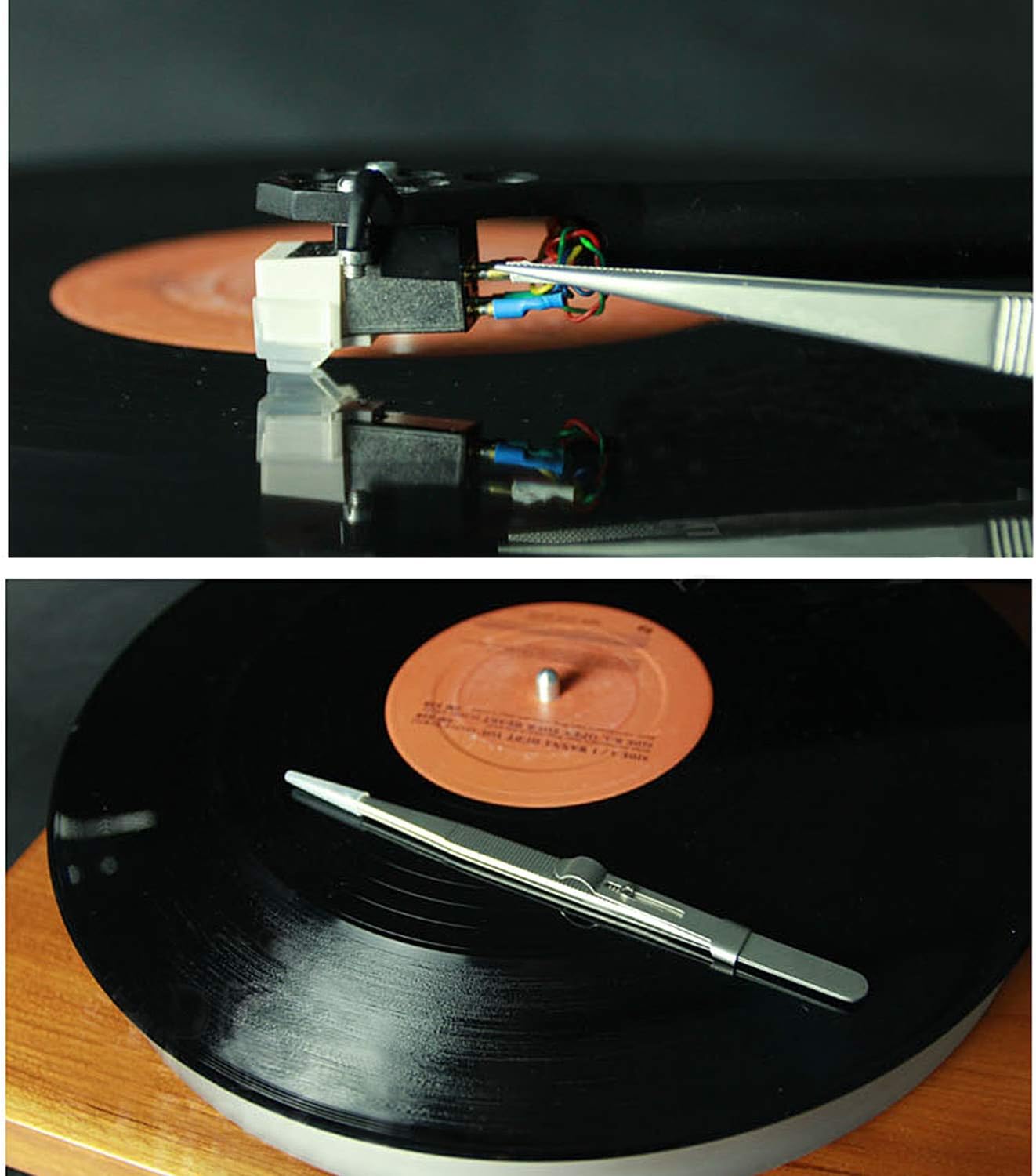 Professional Vinyl Tweezers for Headshell Leads LP – Stainless Steel ...