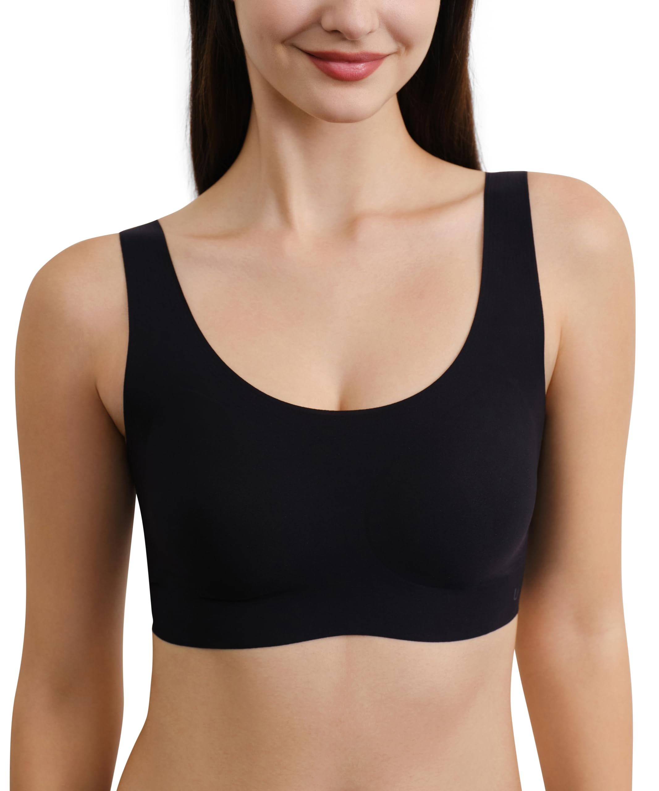 Ubras Bralette for Women, Full Coverage Wireless Bras for Women, Plus Size Seamless Bralette ...