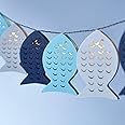 Amazon.com: Lights4fun, Inc 10 Wooden Fish Battery Operated LED Indoor ...