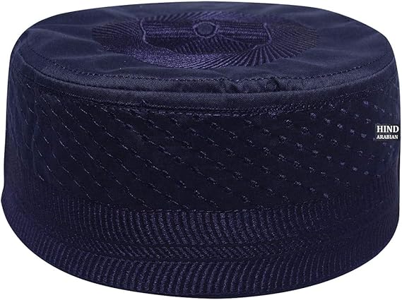 HIND ARABIAN Muslim Cap NAMAZ TOPI Islamic TOPI PARYER Cap Blue: Amazon ...