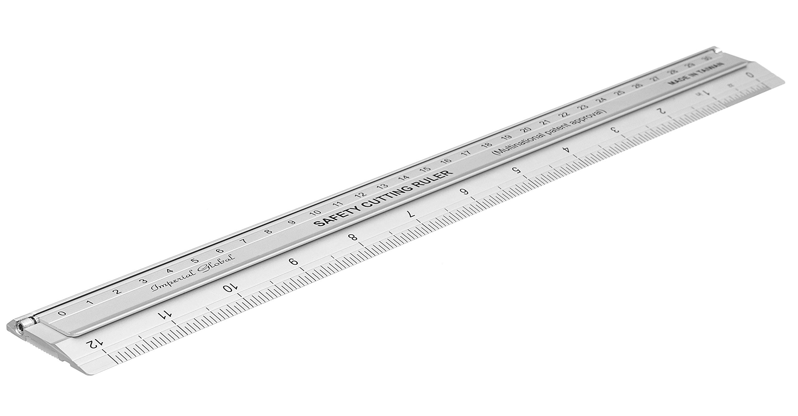 Ruler, New Design 30 cm (12 Inch) Metal Craft Safety Ruler,Light Weight ...