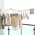Amazon.com: Cayxenful Clothes Drying Rack,Wall Mounted Drying Rack ...