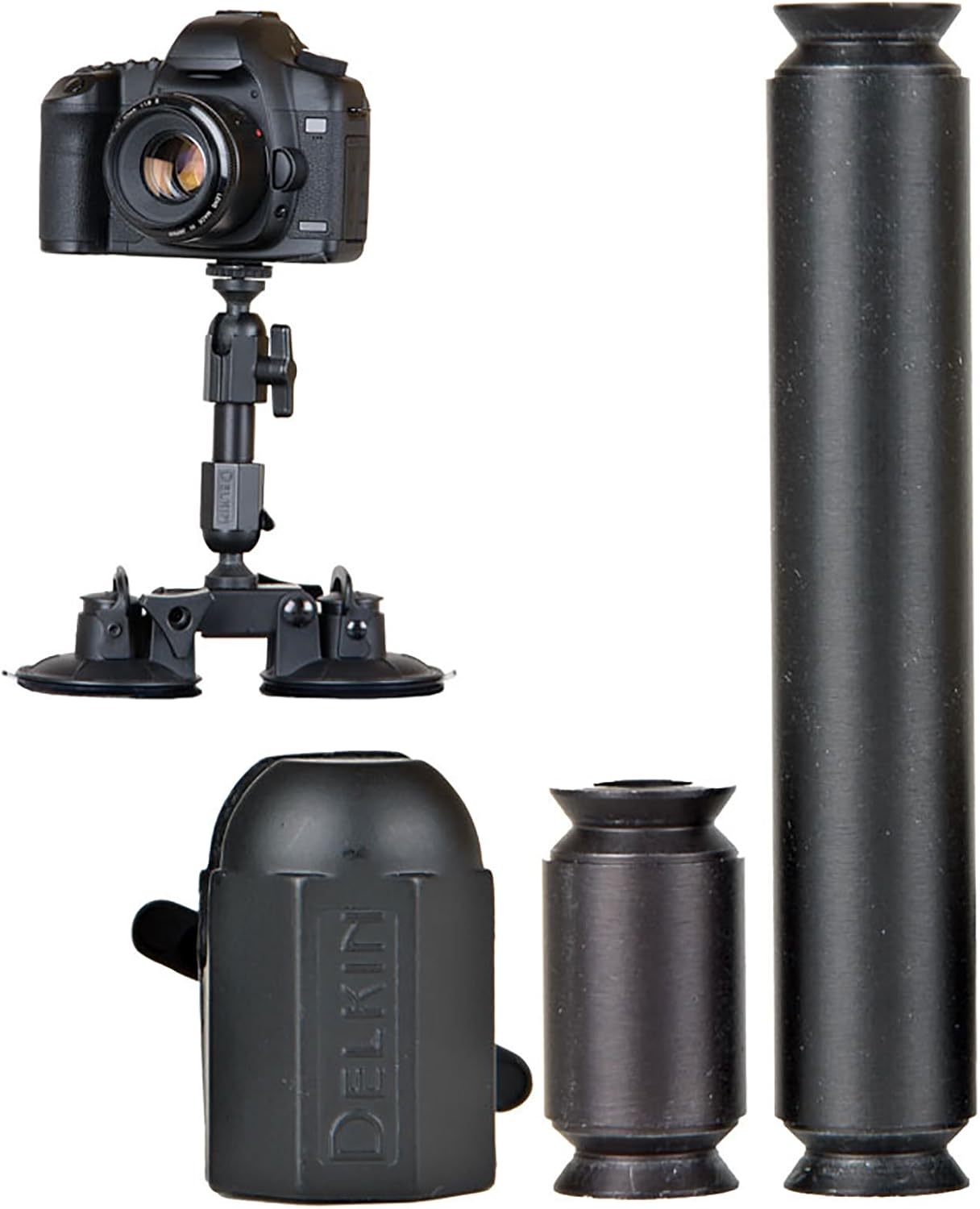 Delkin Fat Gecko Extension Kit for Dual Suction/Gator Camera Mounts ...