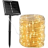 Amazon.com : Solar Rope Lights Outdoor Led- 40FT 100 LED Tube Light 8 ...