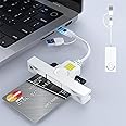 Amazon.com: CAC Card Reader 2 in 1 USB/Type C Dual Connector, DOD Military USB Common Access CAC ...