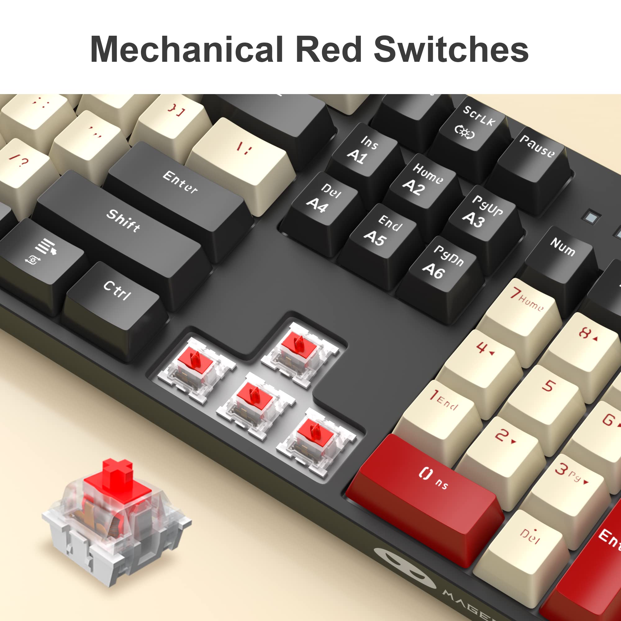 Mua MageGee Mechanical Gaming Keyboard MK-Armor LED Blue Backlit and ...