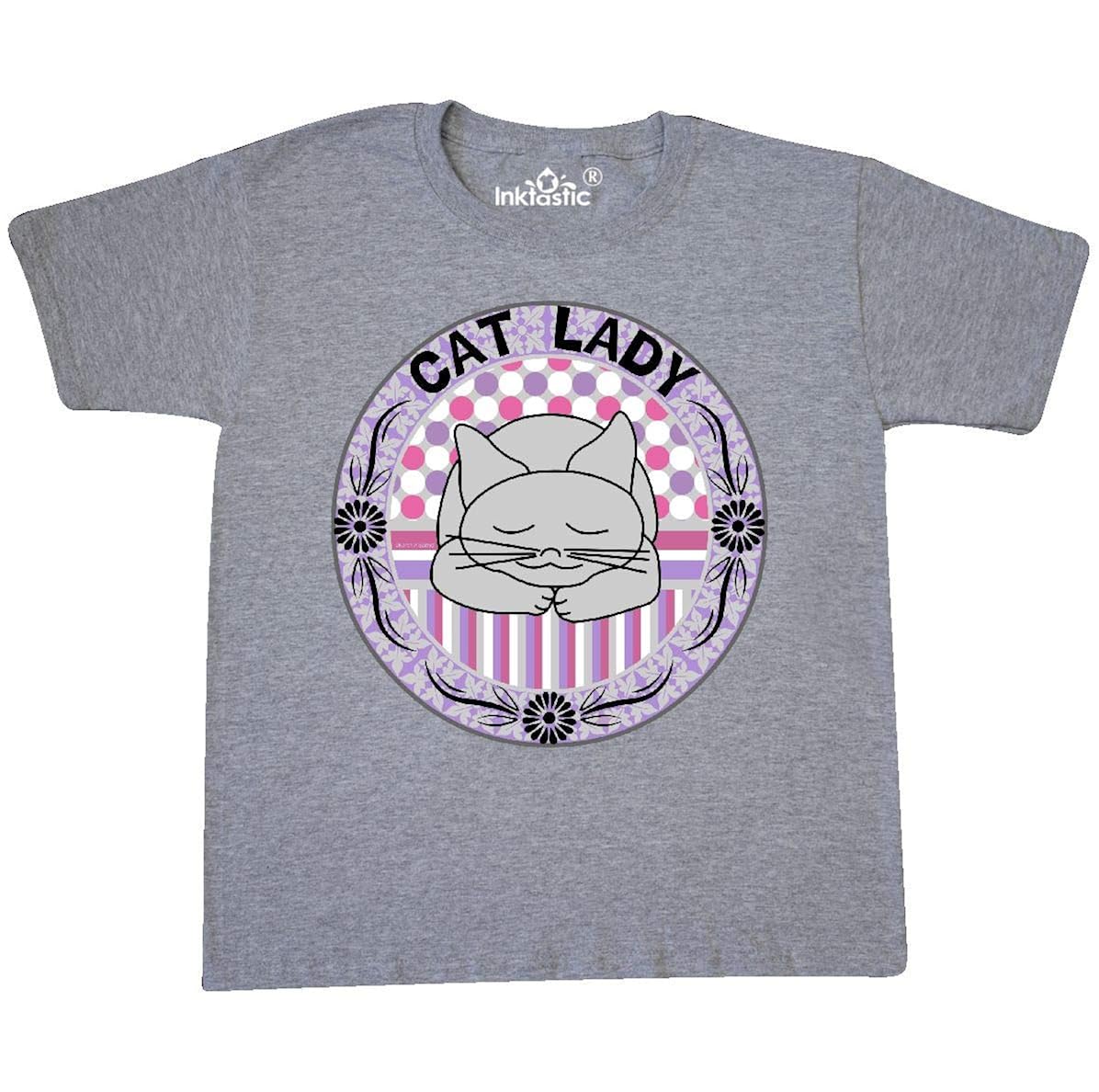 Cat Lady Oval T Shirt 2ae7f 3839 | Seknovelty