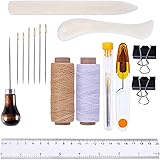 Amazon.com: 15 Pieces Bookbinding Kit Starter Tools Set Bone Folder Paper Creaser, Waxed Thread ...