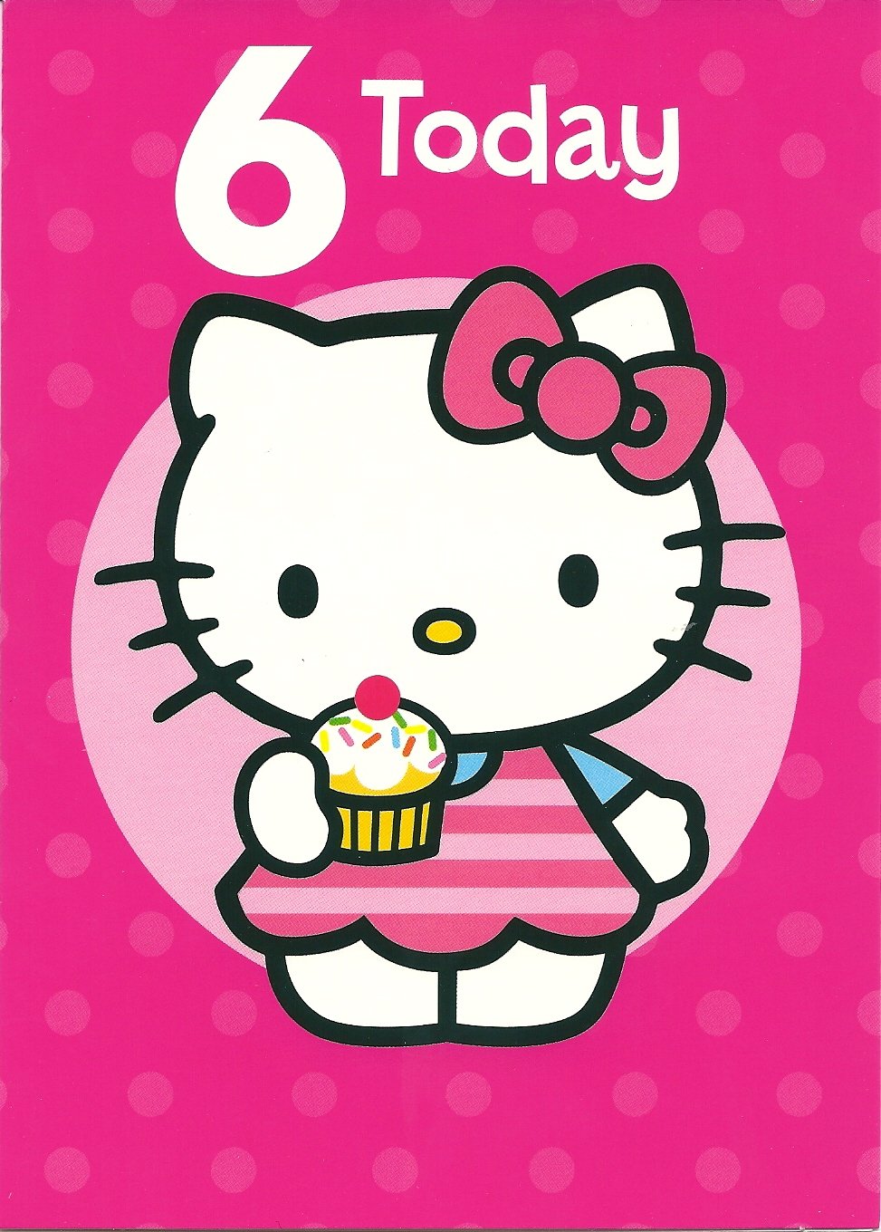 Hello Kitty 6 Today birthday card: Amazon.co.uk: Office Products