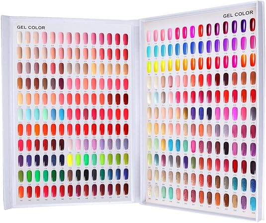 308 Nail Color Chart Display, Nail UV Gel Polish Swatch Book Nail ...