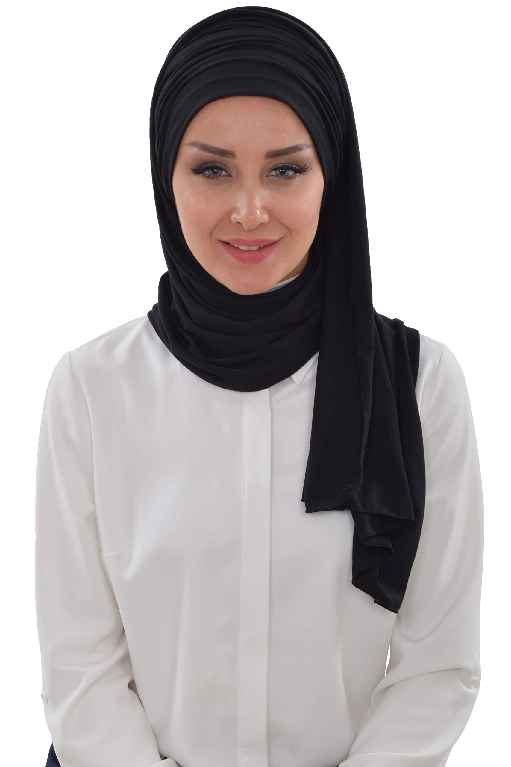 Jersey Shawl for Women Cotton Bonnet Modesty Turban Cap Wrap Instant ...