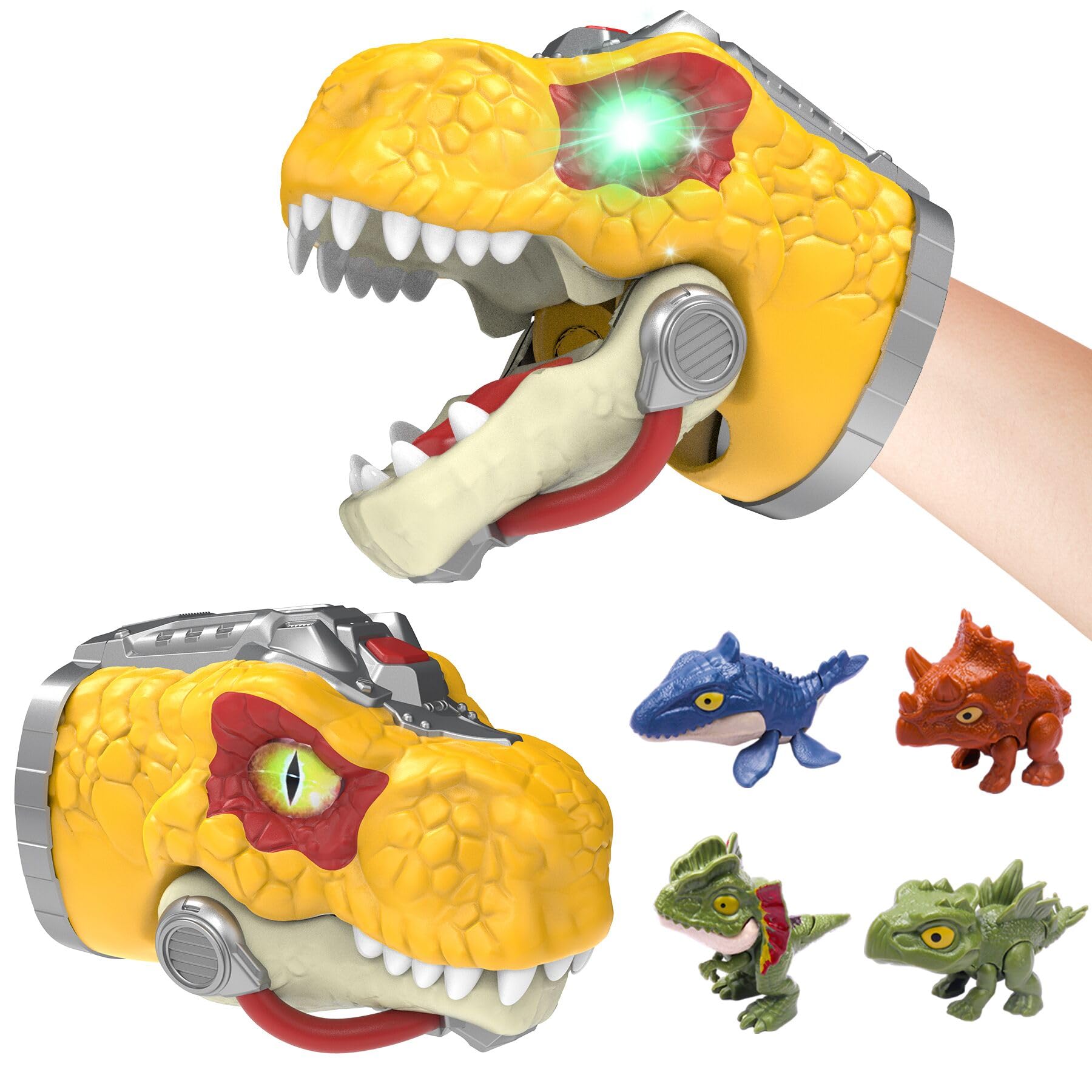 Mua T-Rex Dinosaur Hand Puppets with Glowing Eyes & Vivid Sounds, Dino ...