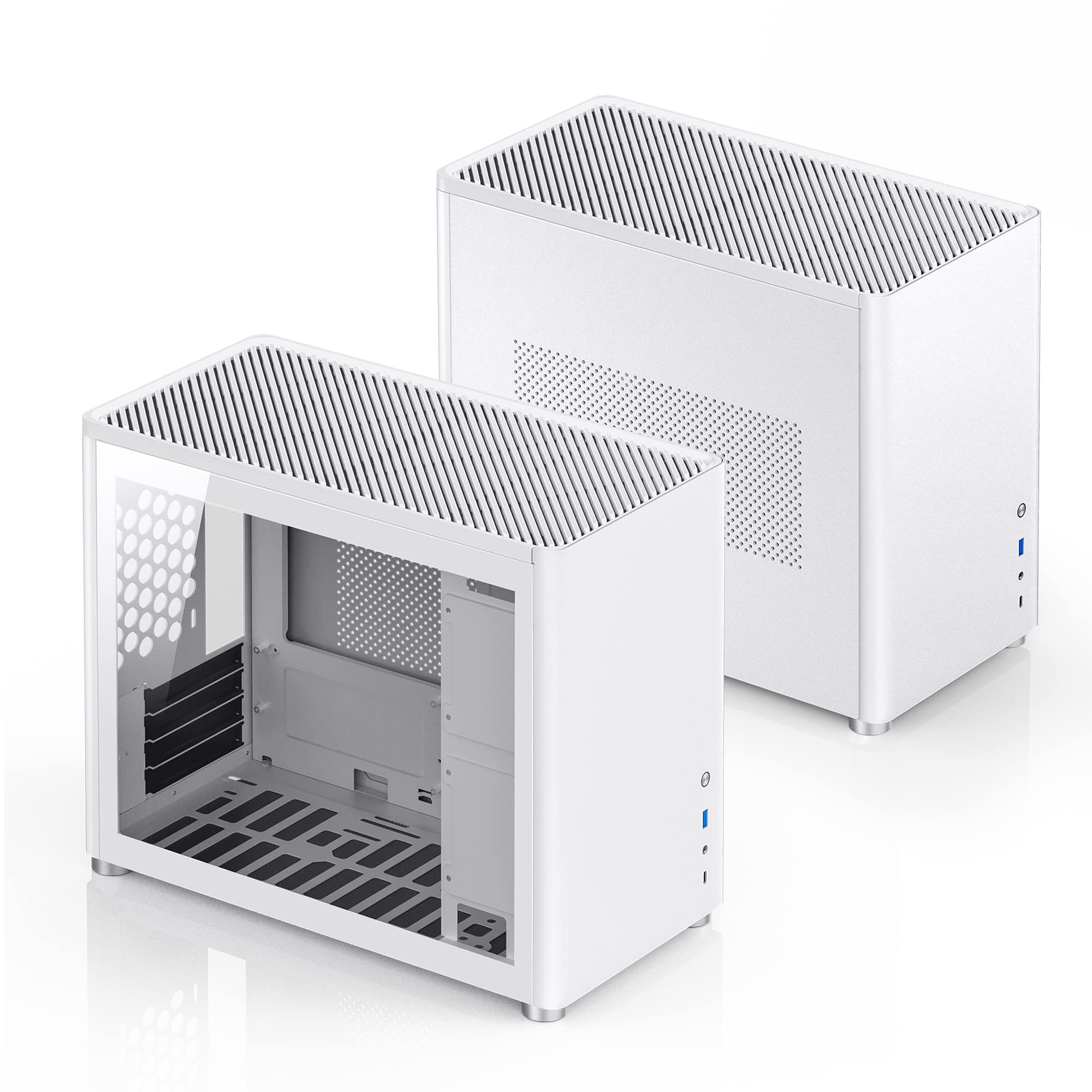 JONSBO D30 White Mini Micro ATX Tower Computer Case, Aluminum/Steel ...