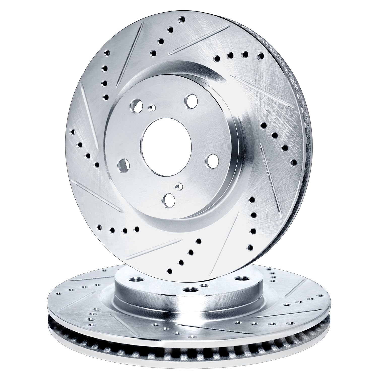 R1 Concepts Rear Brakes and Rotors| Rear Drilled Slotted Brake Rotors ...