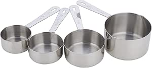 Amazon.com: MIU France Stainless Steel Measuring Cups, Set of 4 ...