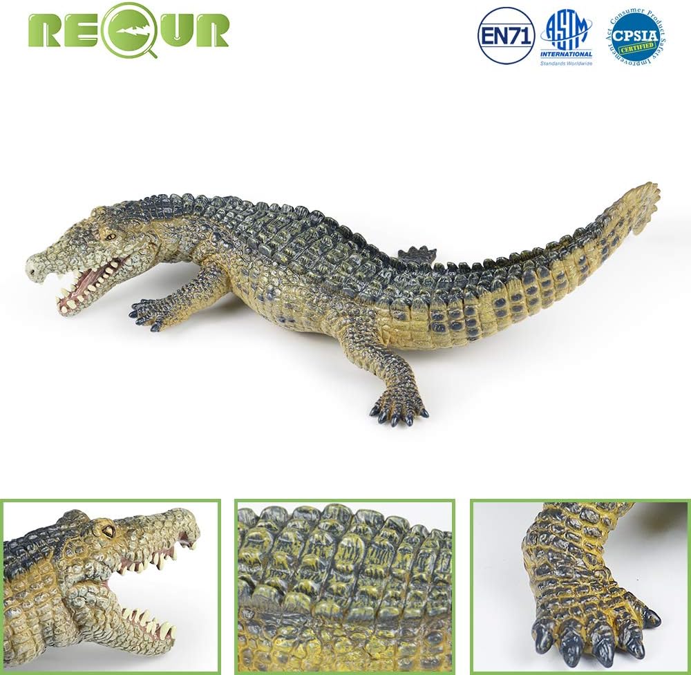 RECUR Deinosuchus Toys, Crocodile Toy Alligator Figurine Model 11.4 ...