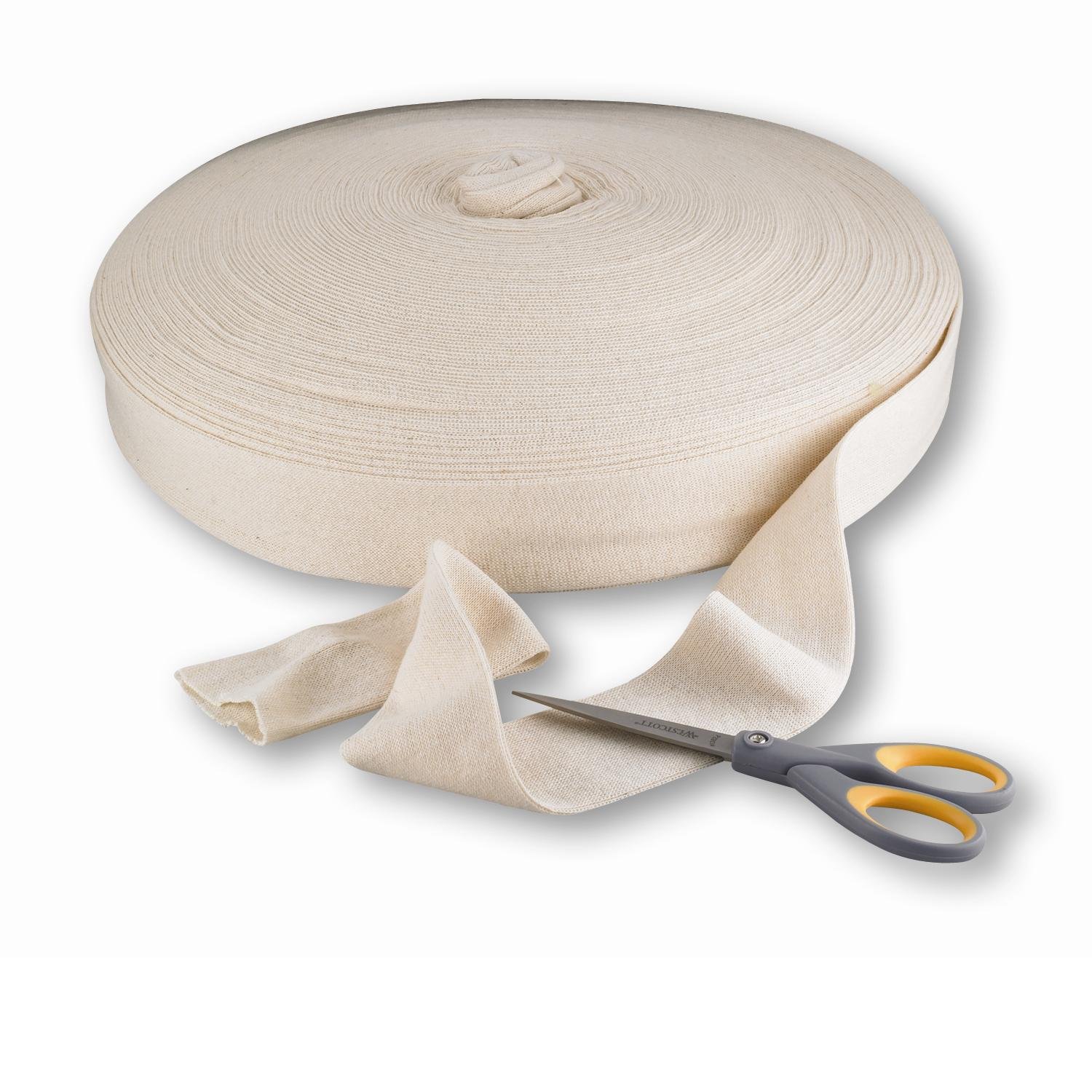 Amazon.com: West Chester 2531 Cotton Tubing Roll – White, 3 in. x 270 ...
