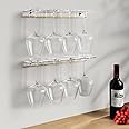 Amazon.com: KOLYMAX Wall Mounted Wine Glass Holder, Stemware Storage ...