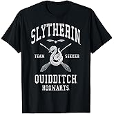 Amazon.com: Harry Potter Slytherin Team Seeker Text T-Shirt : Clothing ...