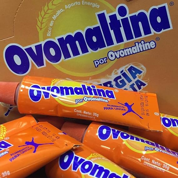 OVOMALTINA Chocolate en Tubito Alimento para Untar 3 Tubos de 35 gr c/u ...