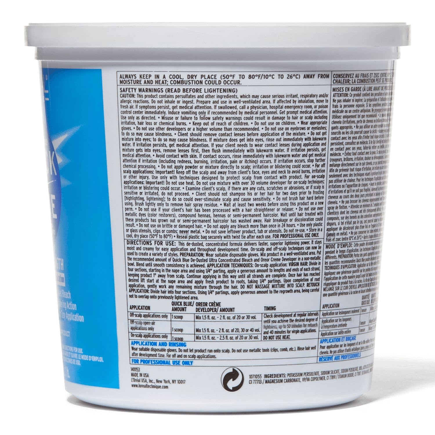 Mua L'Oréal Technique Quick Blue High Performance Bleach | Professional ...