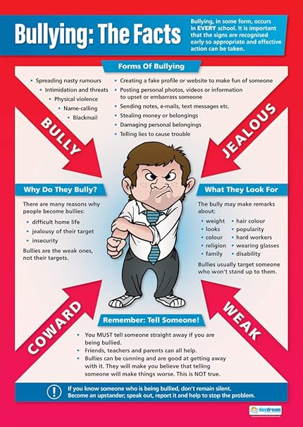 Bullying: The Facts | PSHE Posters | Gloss Paper measuring 850mm x ...