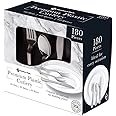 Amazon.com: Member's Mark Premium Silver-Look Cutlery Combo (180 Count ...