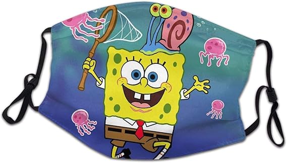 Amazon.com: Spongebob_Squarepants adult Face Mask Reusable Bandanas ...