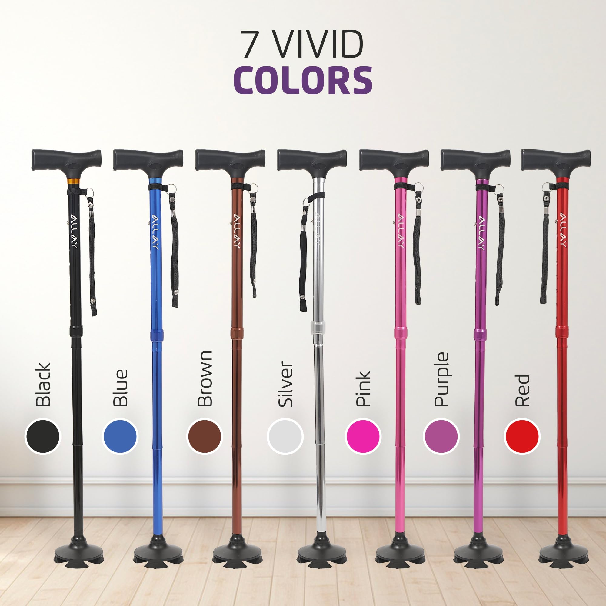 Mua Allay Walking Cane for Men & Women - Foldable, Adjustable ...