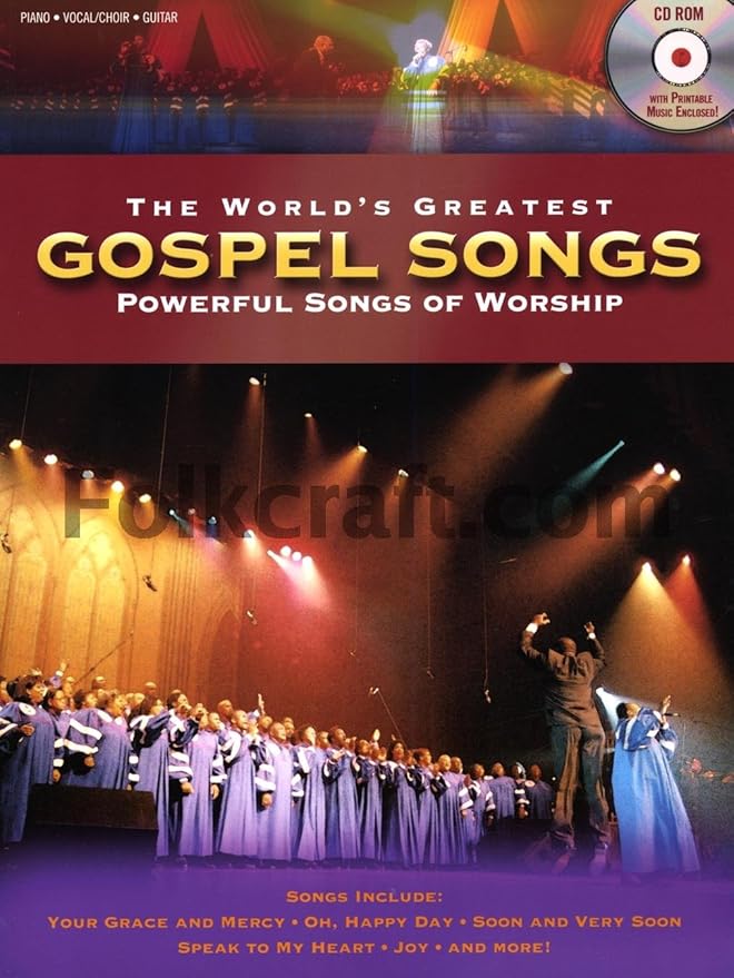 Amazon.com: Hal Leonard The World's Greatest Gospel Songs (Book and CD ...