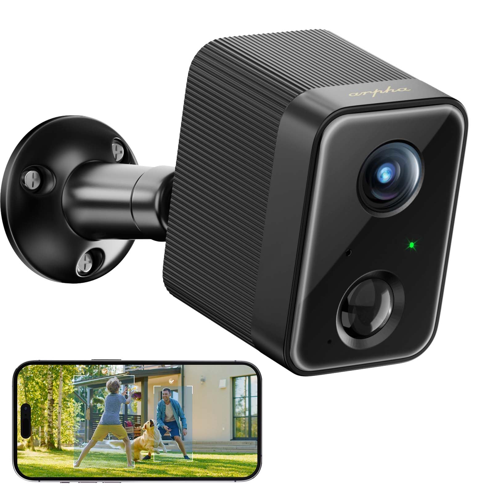 ARPHA Wireless Outdoor Security Camera K03, 1080p Indoor and Outdoor ...