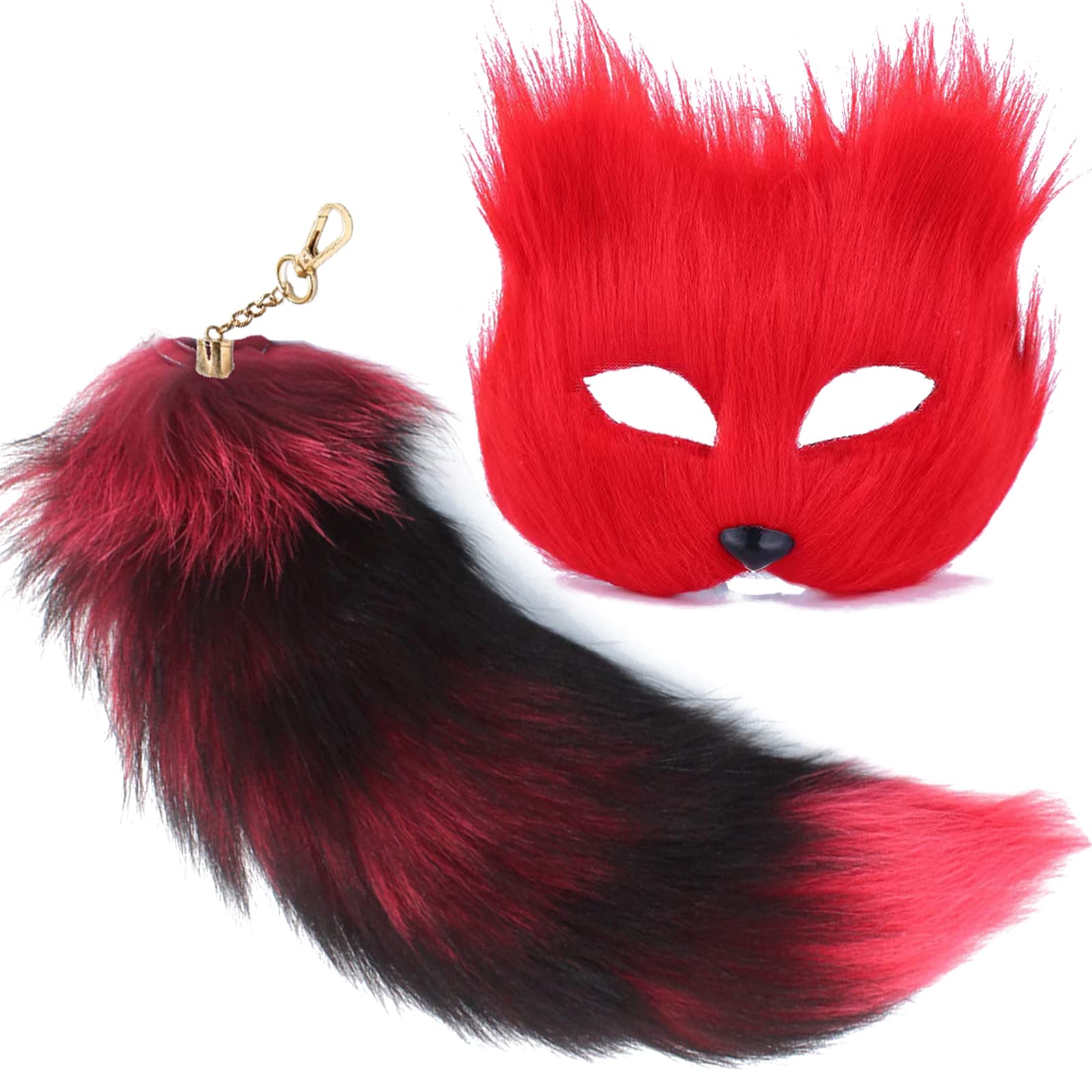 Mua Therian Mask and Tail for Girl Furry Cat Fox Wolf Mask Therian for ...
