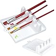 Amazon.com: RAYYXP 2 Pcs Paint Brush Holder with 4 Slots Desk Brush ...