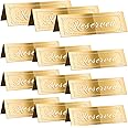 Amazon.com: CWJCYTNSN 12PCS Reserved Table Signs, Gold Reserved Signs ...
