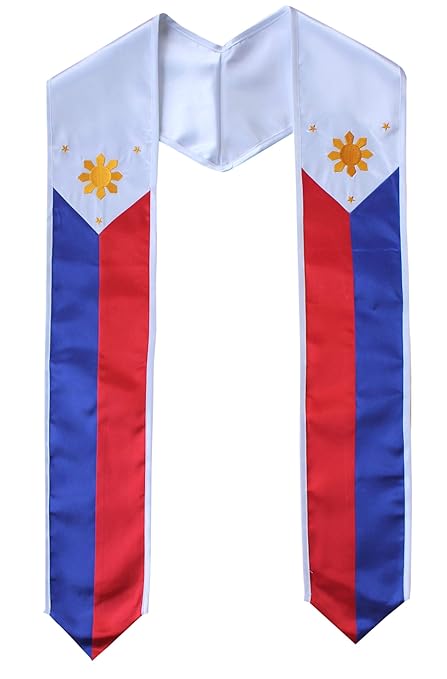 Buy Philippines and USA Combo Flag Graduation Sash Stole Country Pride ...