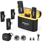Amazon.com: NEEWER Mini Lavalier Microphone (2 Pack), 6.6ft/2m Clip On ...