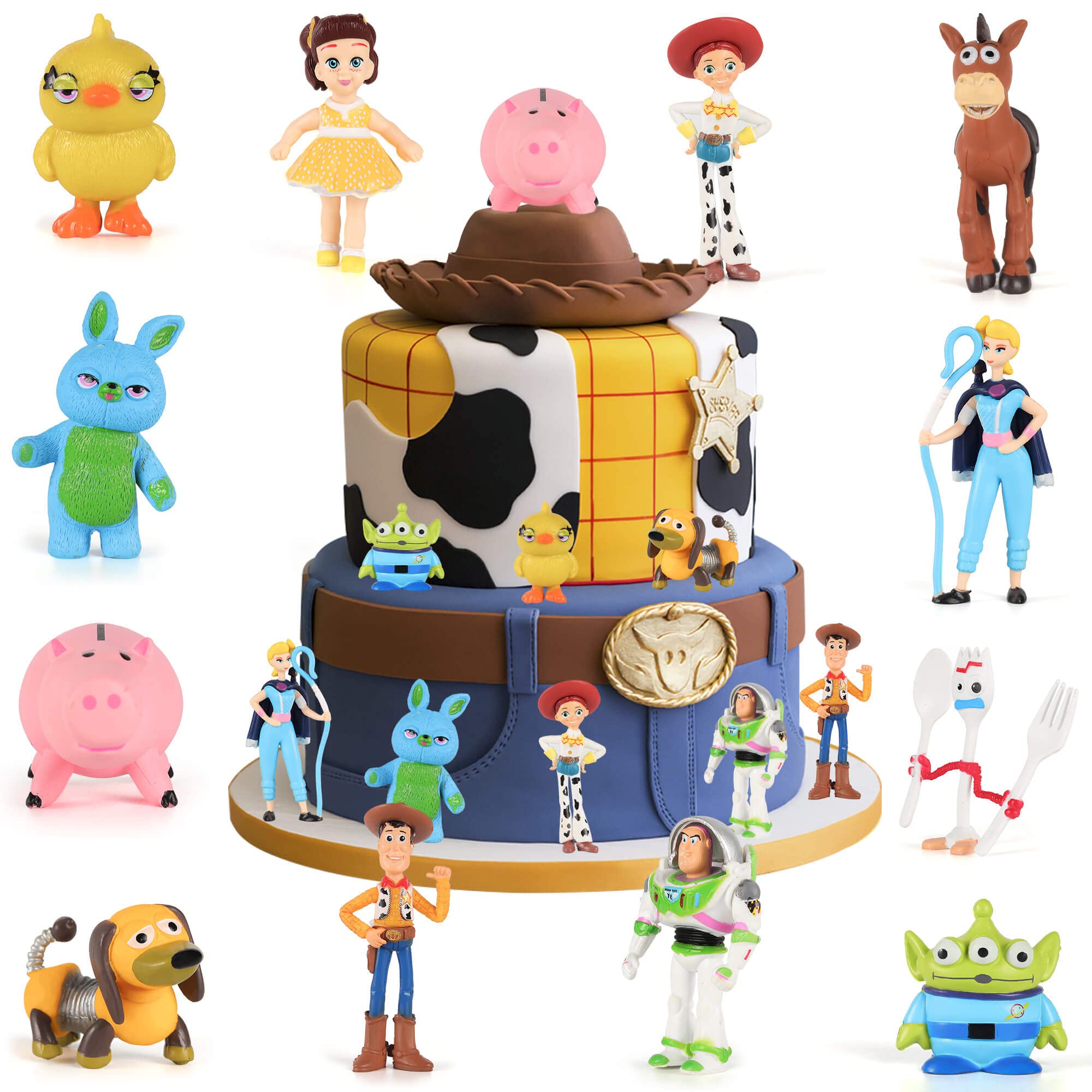 Mua 12 PCS Story Cake Toppers Figurines, Mini Figures Set Cute Action ...