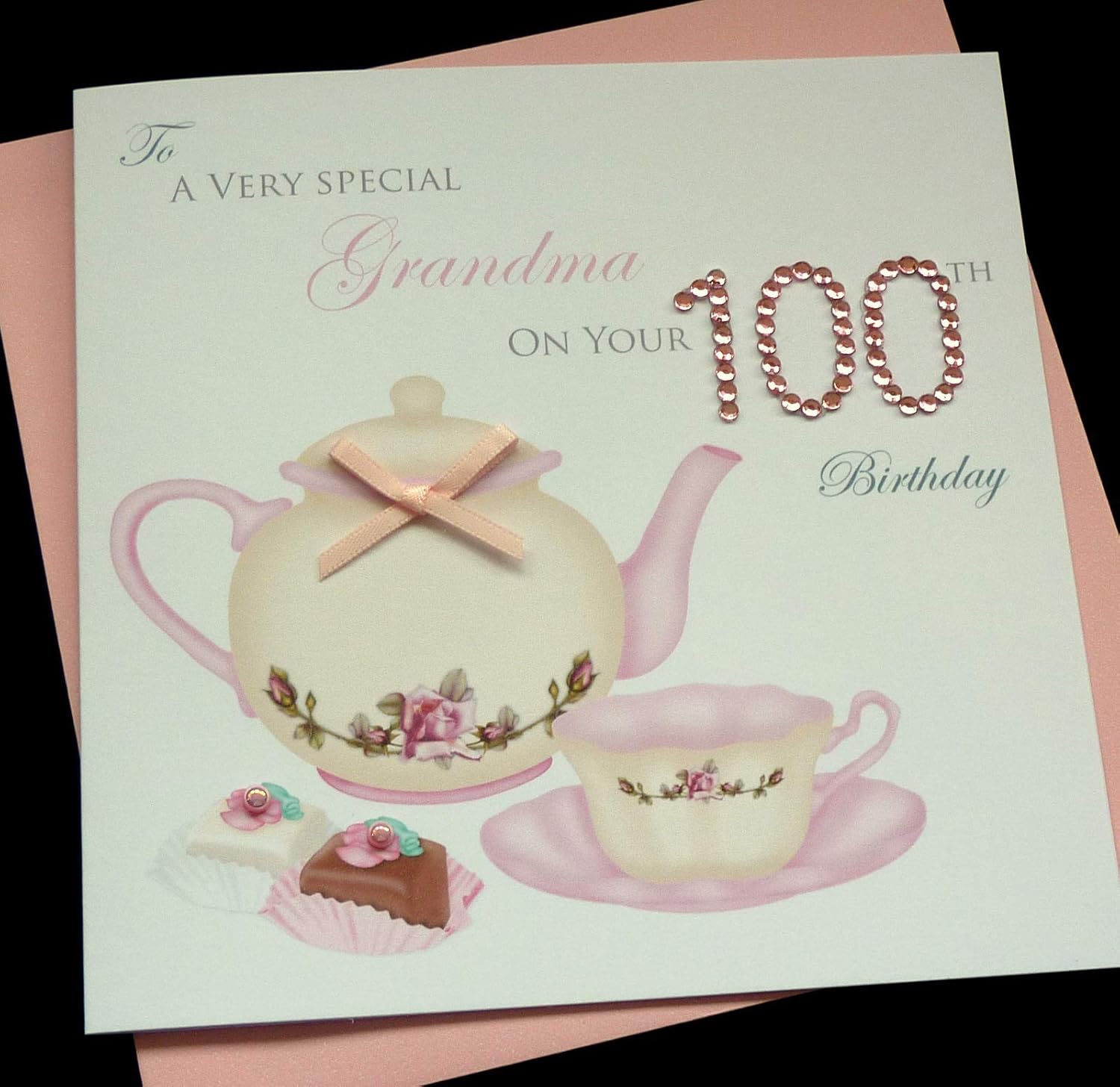 Handmade Personalised Afternoon Tea Birthday Card-70th-80th-90th-100th ...