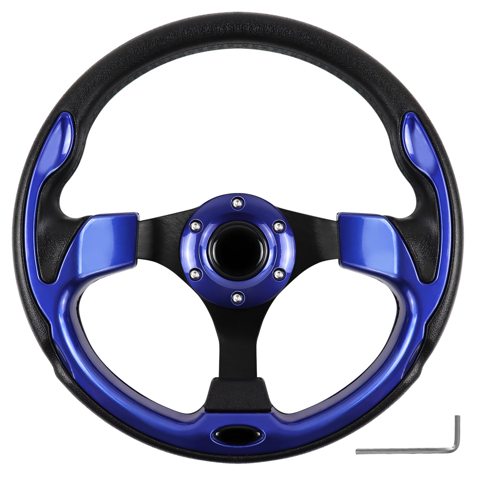 QYMOPAY Golf Cart Steering Wheel, Skid Steering Wheel, Universal Golf ...