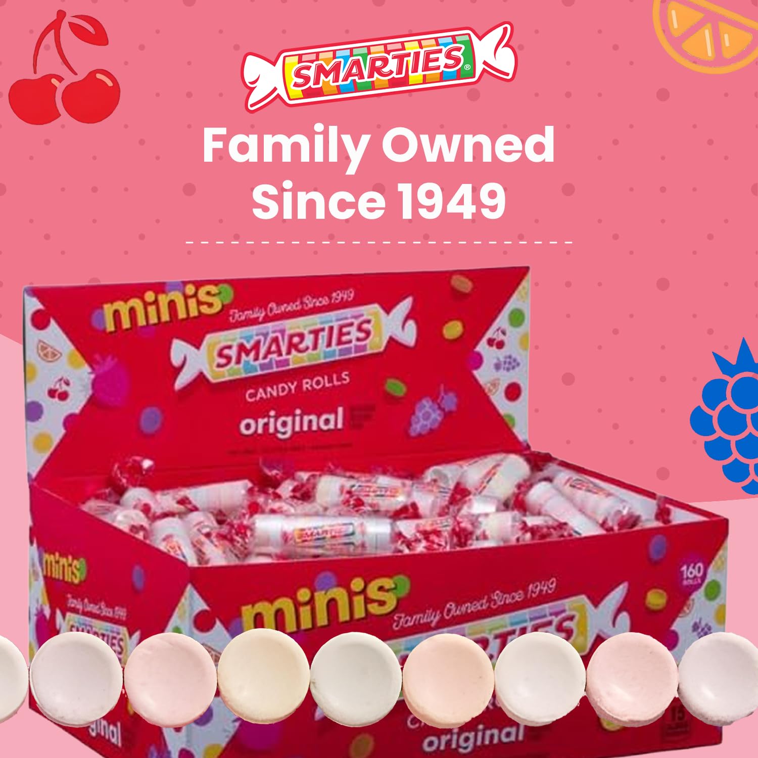 Mua Smarties Candy Mini Rolls - Gluten & Vegan Free - Classic Sweetness ...