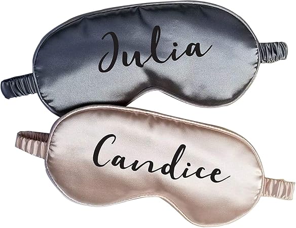 Personalized Satin Sleep Mask, Custom Name or Monogram Mother's Day ...