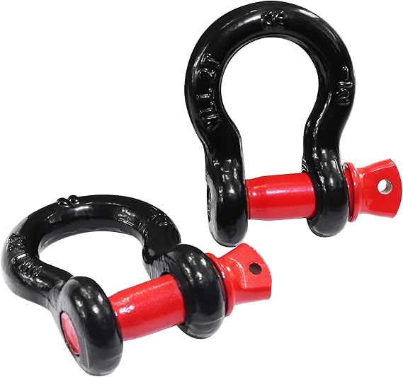 Amazon.com: Fuzbaxy 2 Pack 5/8" D Ring Bow Shackle Threaded Towing 19.5 ...